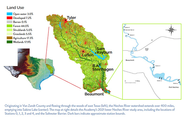 Neches River Monitoring | Research at The Academy of Natural Sciences ...